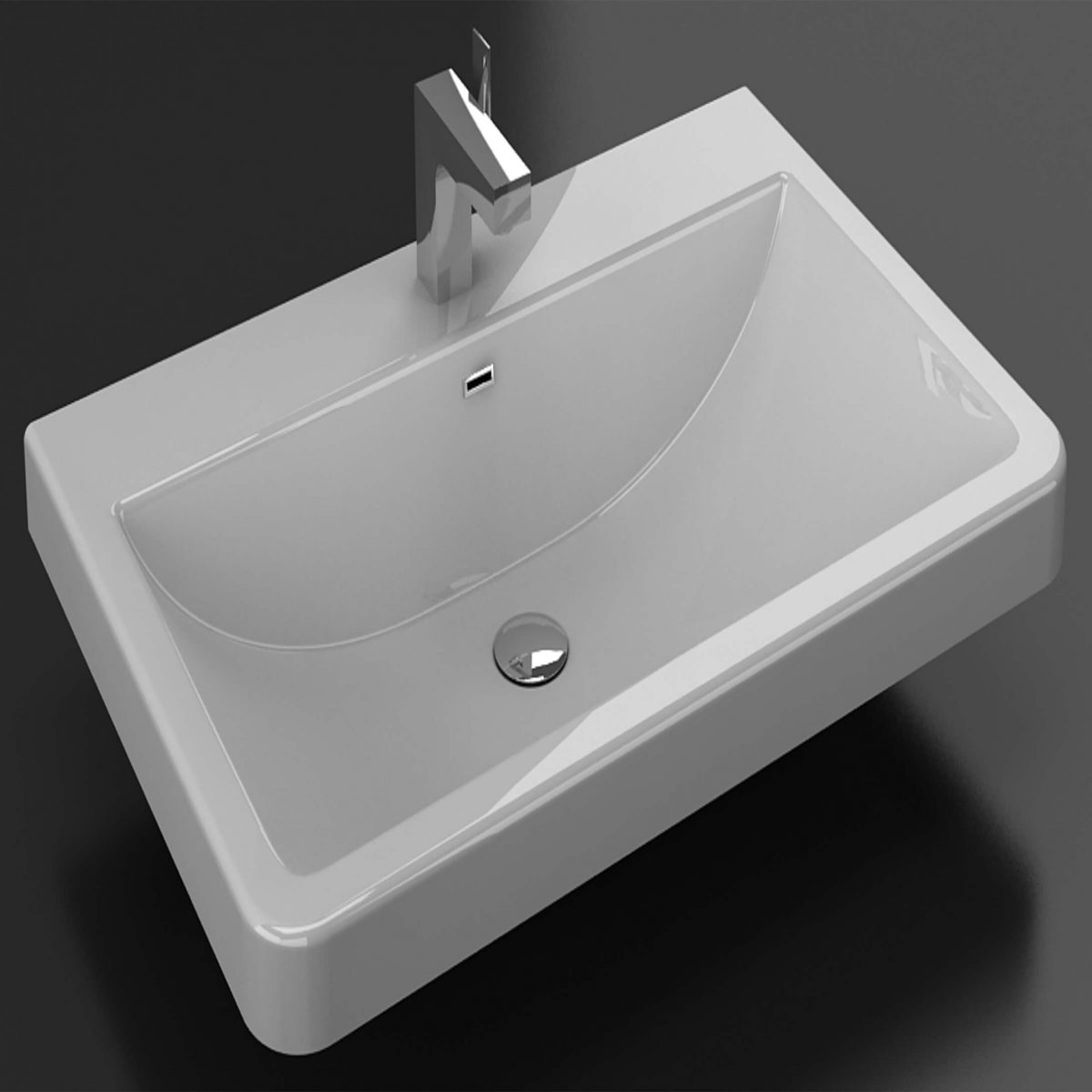 Acrylic Top-Mount Basin – 32×21 – The Sink Gallery